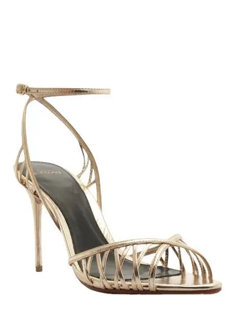 ALEXANDRE BIRMAN Solene Caged Sandal - Golden