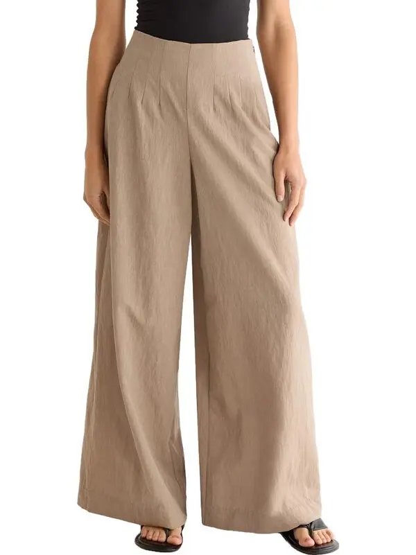 Staud Magpie Wide Leg Pants - Natural
