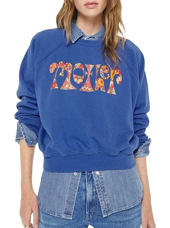 MOTHER The Concert Logo Graphic Sweatshirt - Petal Power