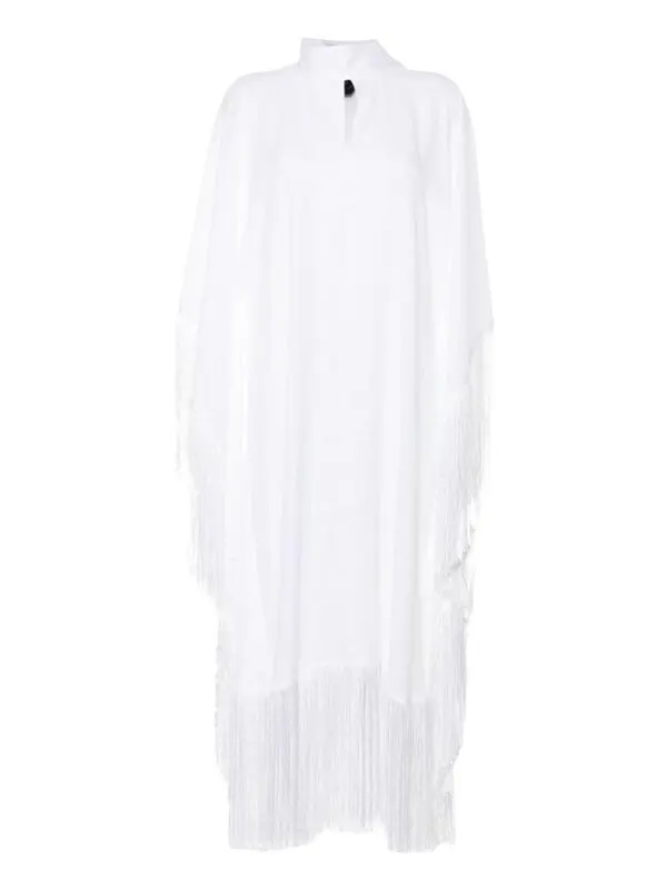 TALLER MARMO Iguazu Linen Kaftan - White