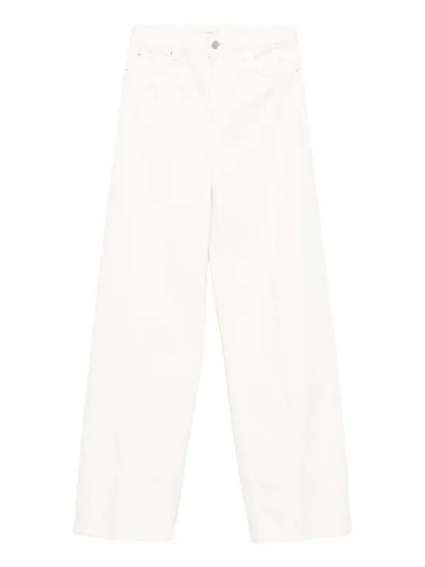 TOTEME Wide Leg Denim Jeans - White
