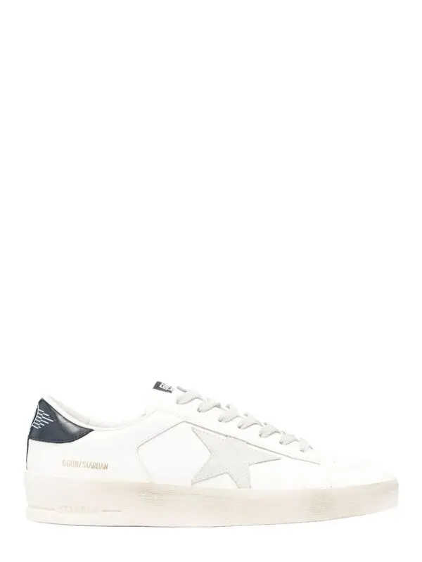 GOLDEN GOOSE Stardan Leather Sneakers - White