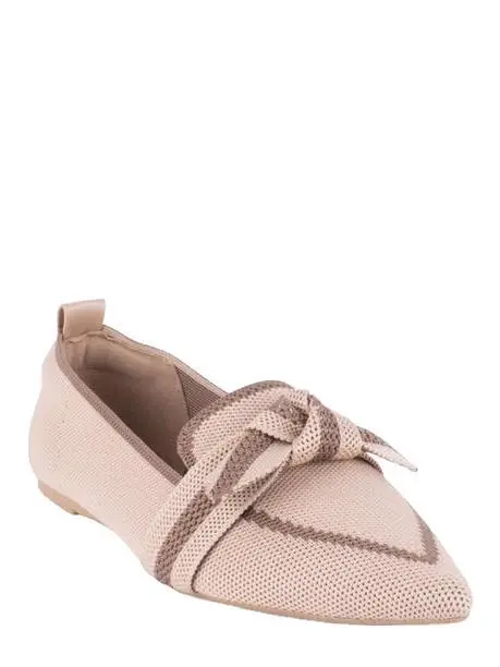 Tahari Florentia Pointed Toe Loafer - Natural
