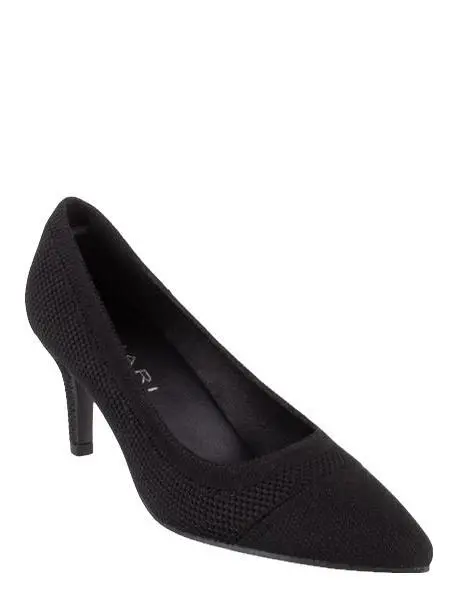Tahari Pointed Cap Toe Pump - Black