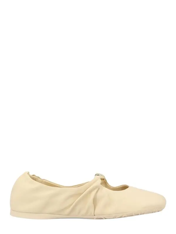Loewe Pebble Leather Ballerinas - White