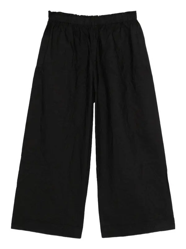 DANIELA GREGIS Cotton Trousers - Black
