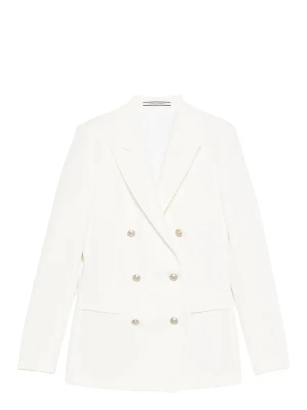 Tagliatore Double-breasted Suit - White