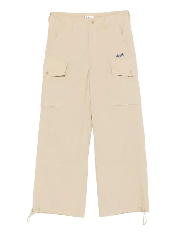 PAROSH Nylon And Cotton Trousers - Beige