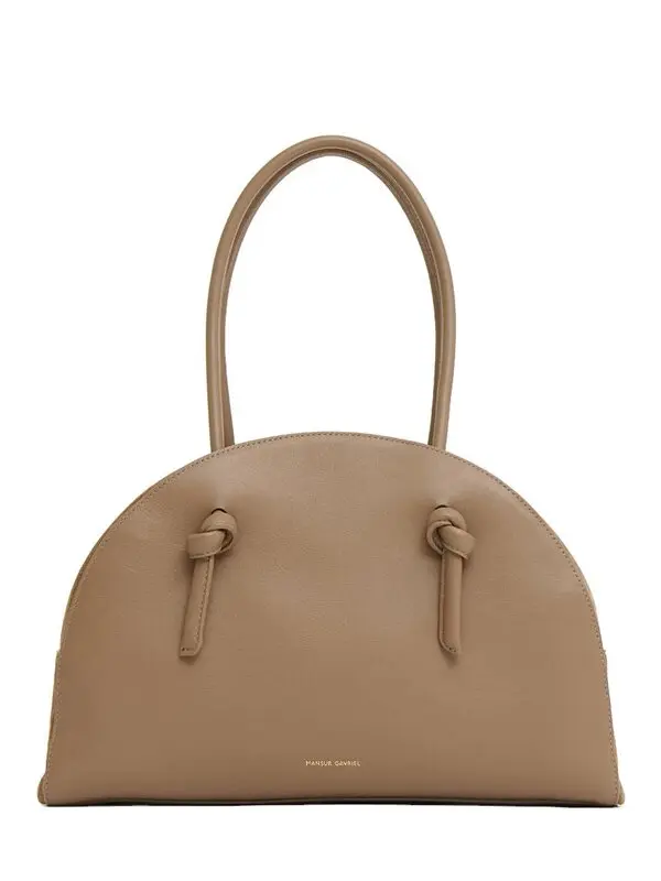MANSUR GAVRIEL Fortuna Bowling Top-handle Bag - Anise Suede/anise