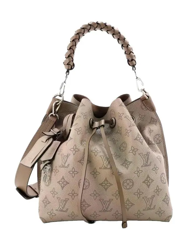 LOUIS VUITTON Muria Mahina Leather Bucket Bag - Neutrals