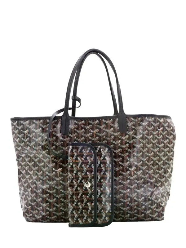 Goyard Saint Louis Coated Canvas Pm Tote Bag - Black
