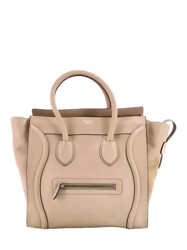 Celine Phantom Grainy Leather Medium Tote Bag - Neutrals