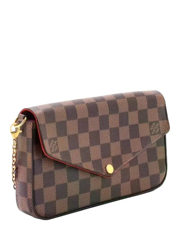 LOUIS VUITTON Felicie Pochette Damier - Brown