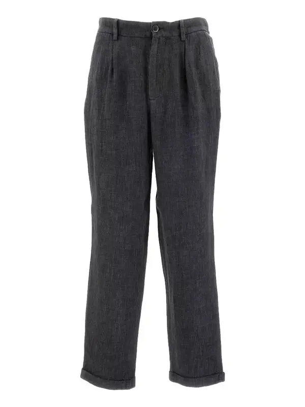 Barena Venezia Pleated Cuffed Trousers - Grey