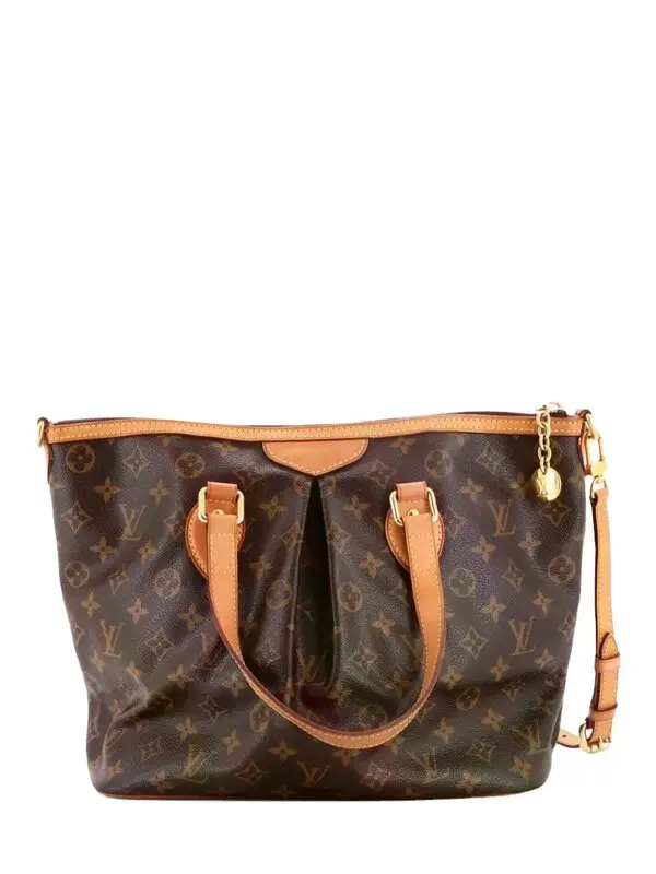 LOUIS VUITTON Palermo Handbag Monogram Canvas Pm - Brown