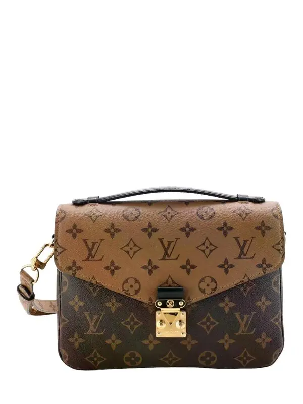 LOUIS VUITTON Pochette Metis Reverse Monogram Canvas Bag - Brown