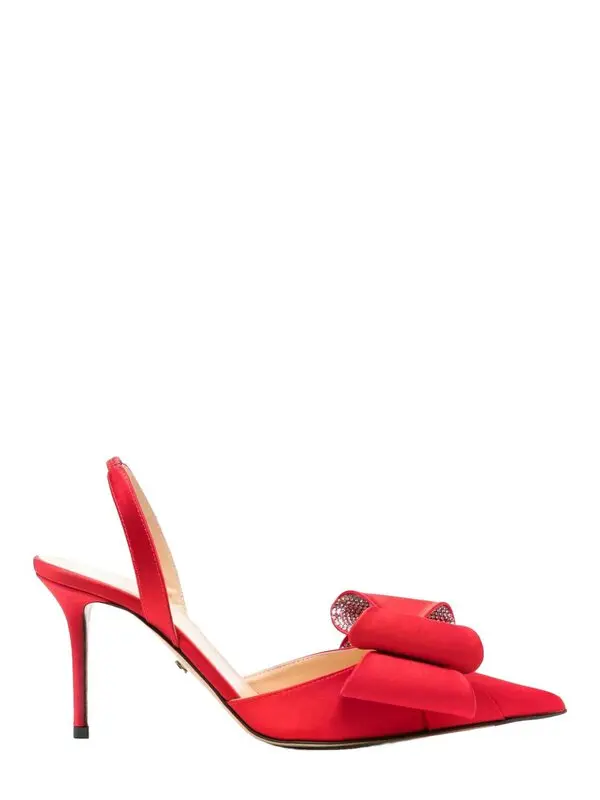 Mach & Mach 80mm Bow-detail Pumps - Red