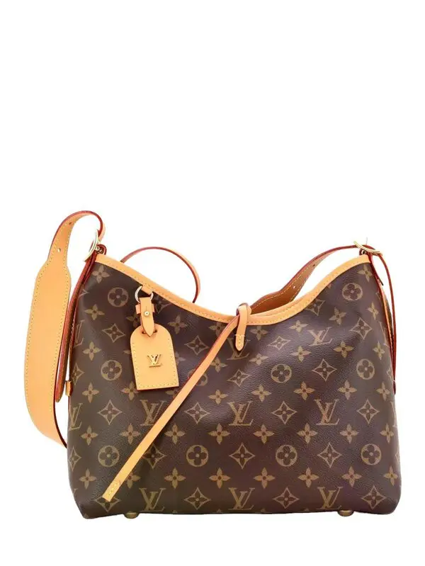 LOUIS VUITTON Carryall Monogram Canvas Pm Hobo Bag - Brown