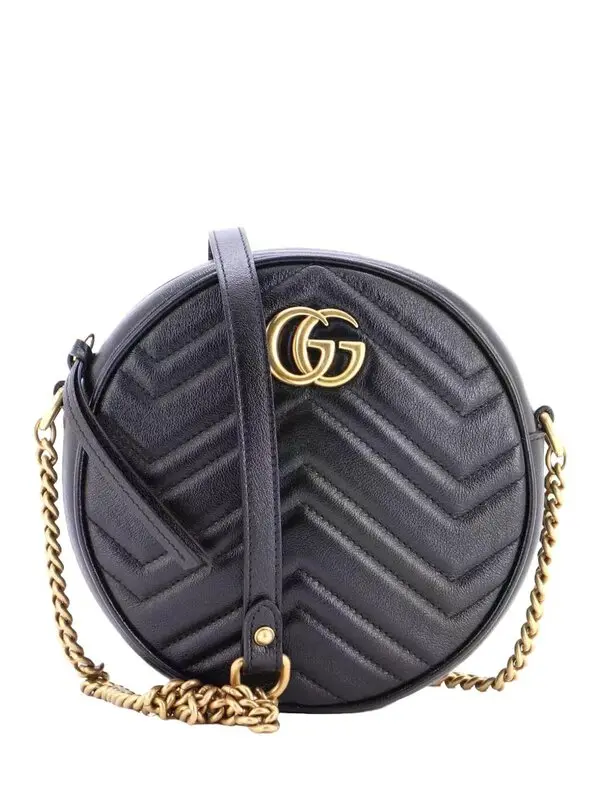 Gucci Gg Marmont Mini Crossbody Bag - Black