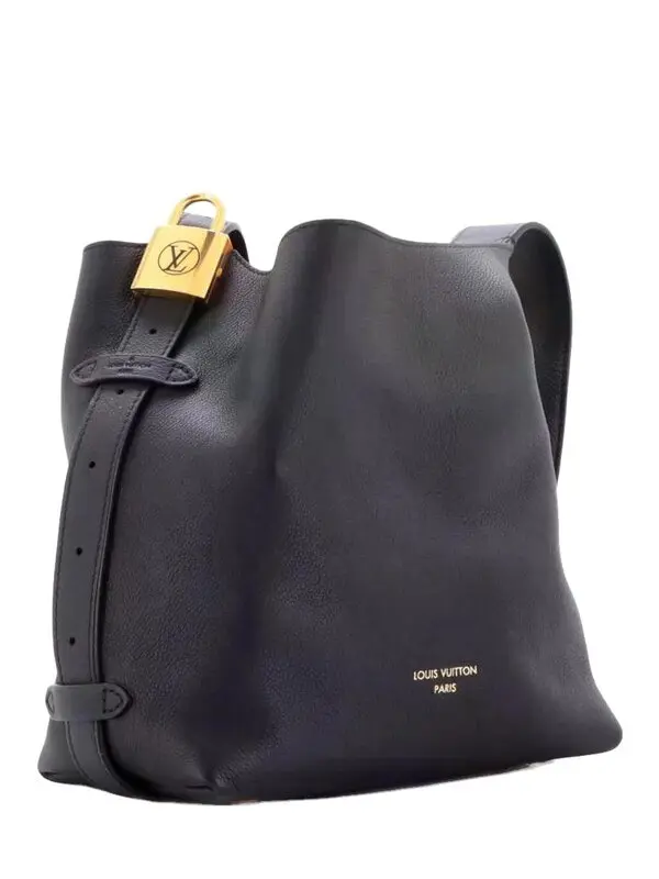 LOUIS VUITTON Low Key Calfskin Pm Hobo Bag - Black