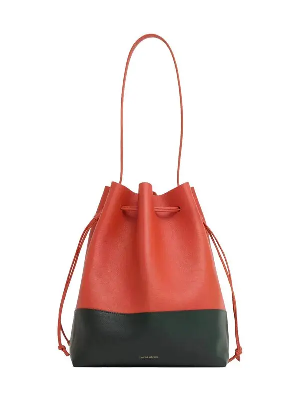 MANSUR GAVRIEL Cabas Drawstring Bucket Bag - Red