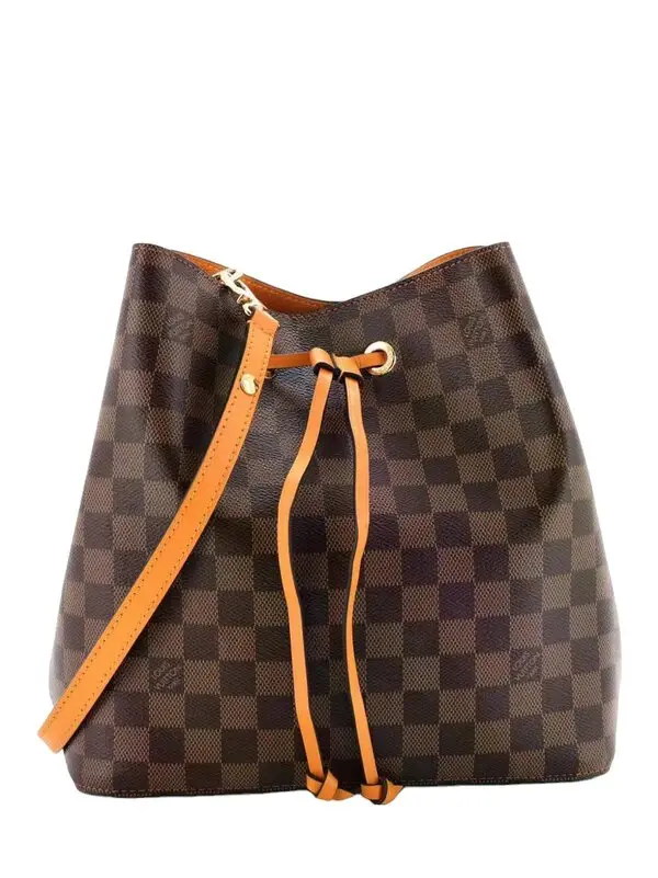 LOUIS VUITTON Néonoe Mm Bucket Bag Damier - Brown