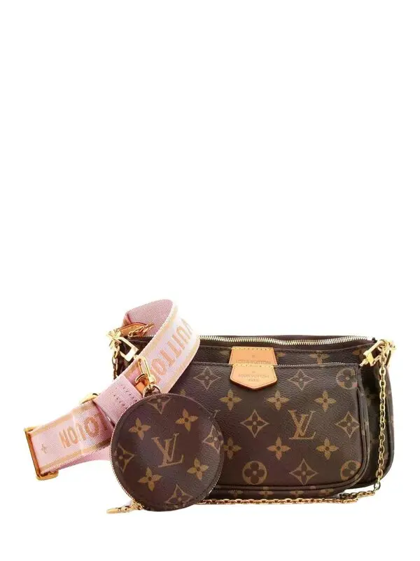 LOUIS VUITTON Multi Pochette Accessoires Monogram Canvas Crossbody Bag - Brown