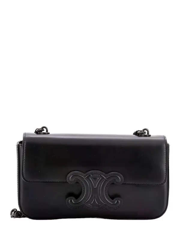 Celine Triomphe Chain Small Shoulder Bag - Black