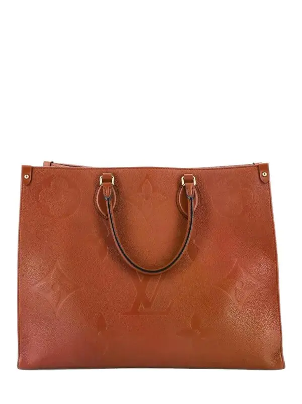 LOUIS VUITTON Onthego Monogram Empreinte Giant Gm Tote Bag - Brown