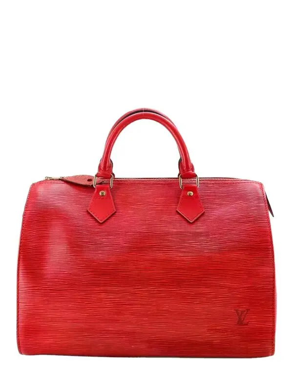 LOUIS VUITTON Speedy Handbag Epi Leather 30 - Red