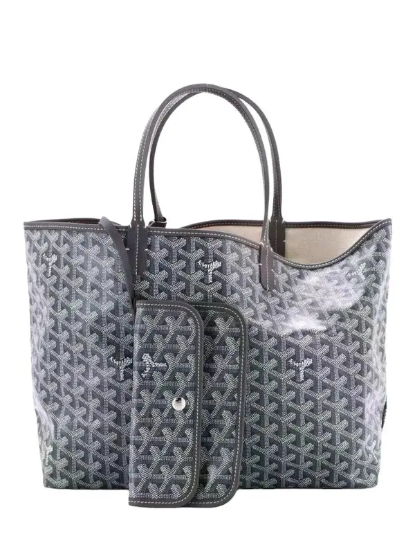 Goyard Saint Louis Coated Canvas Pm Tote Bag - Grey