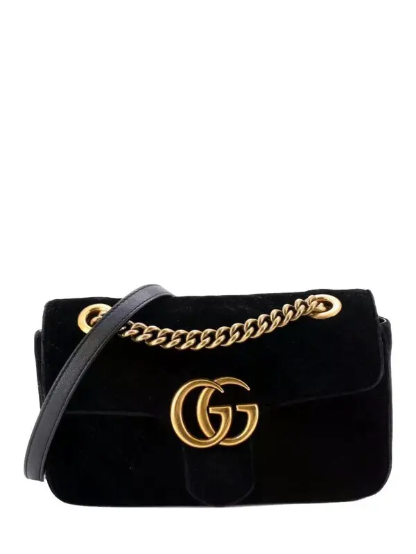 Gucci Gg Marmont Mini Shoulder Bag - Black