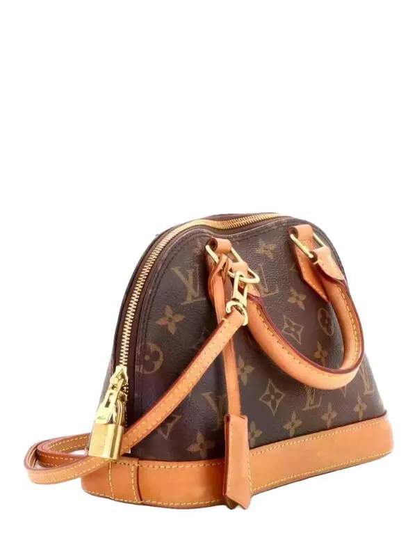 LOUIS VUITTON Alma Bb Monogram Canvas Crossbody Bag - Brown