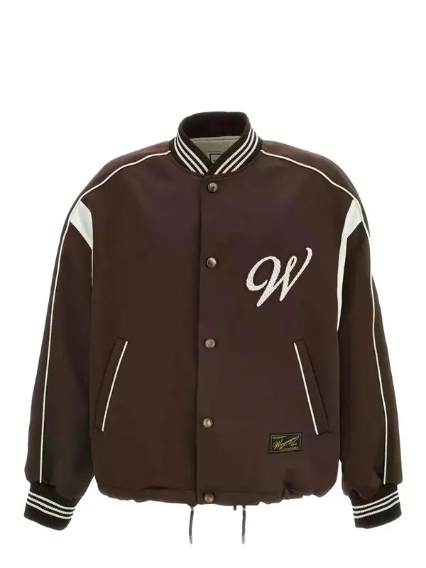 WOOYOUNGMI Buttoned Bomber Jacket - Brown