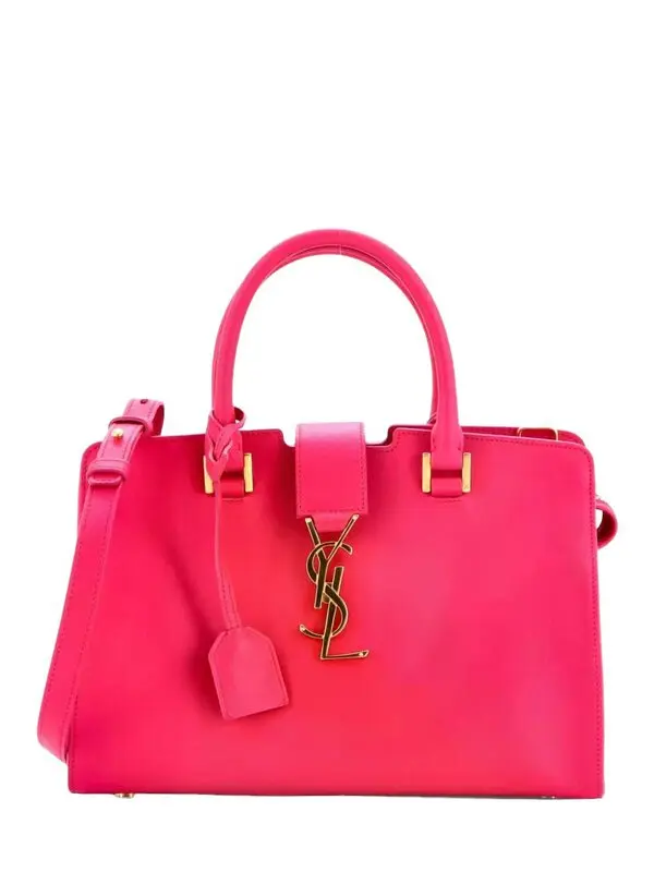 Saint Laurent Monogram Cabas Baby Satchel - Pink