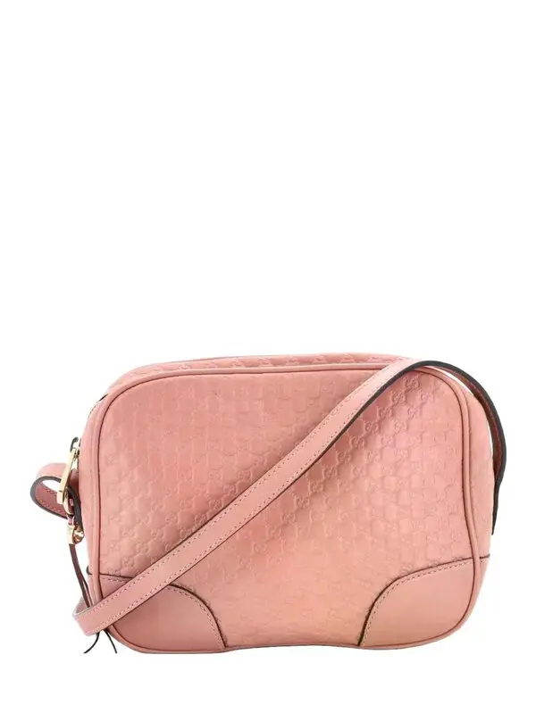 Gucci Bree Disco Microssima Leather Mini Crossbody Bag - Pink