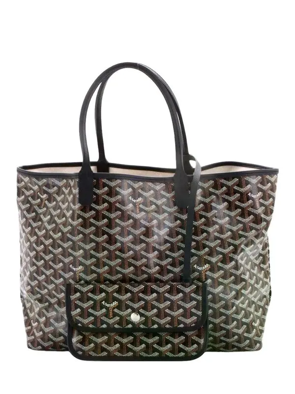Goyard Saint Louis Coated Canvas Pm Tote Bag - Black