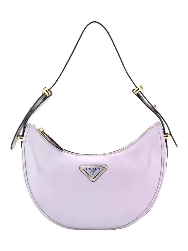 Prada Arque Half Moon Small Hobo Bag - Purple