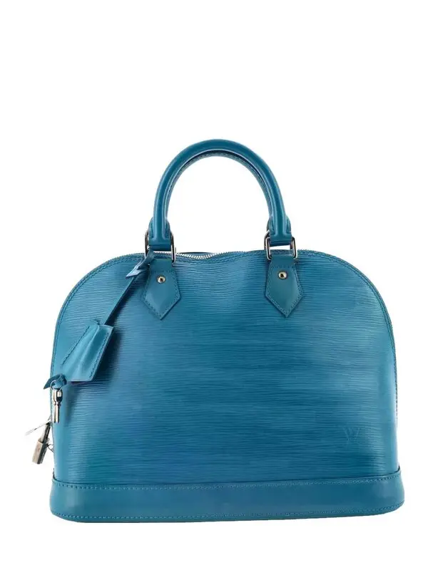 LOUIS VUITTON Alma Handbag Epi Leather Pm - Blue