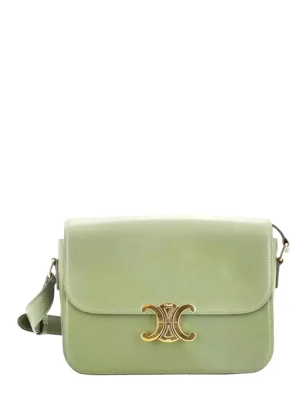 Celine Triomphe Shoulder Bag - Green