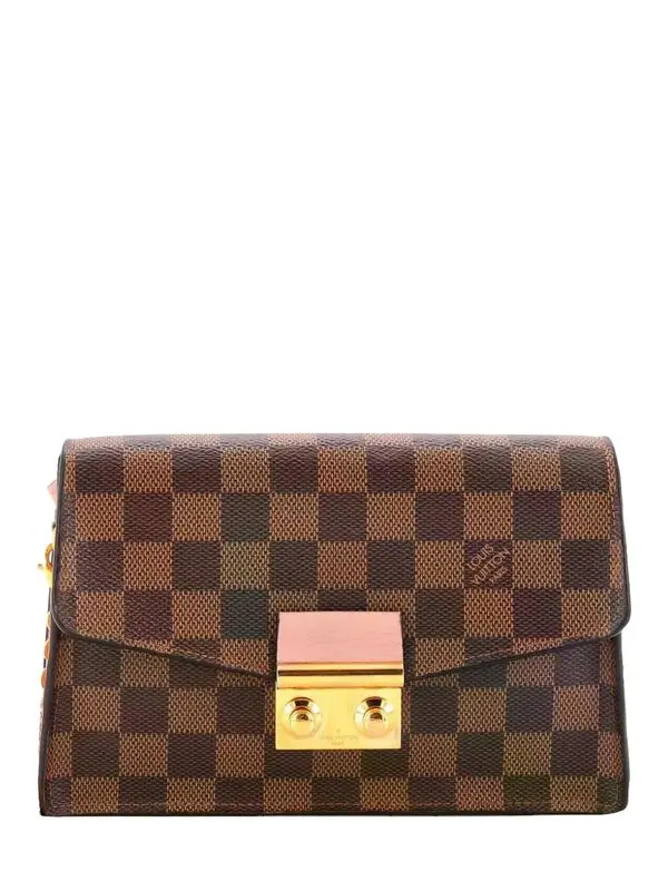 LOUIS VUITTON Croisette Chain Wallet Nm Damier - Brown
