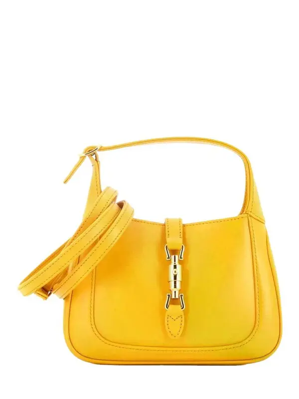 Gucci Jackie 1961 Leather Mini Hobo Bag - Yellow