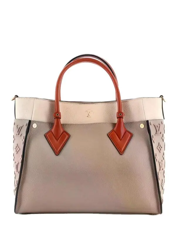LOUIS VUITTON On My Side Monogram Tuffetage Leather Mm Tote Bag - Neutrals