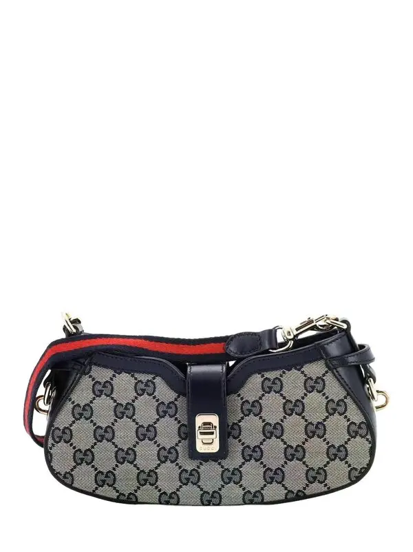 Gucci Gg Canvas Mini Shoulder Bag - Blue