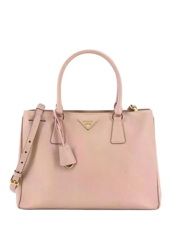 Prada Gardener's Saffiano Leather Medium Tote Bag - Neutrals