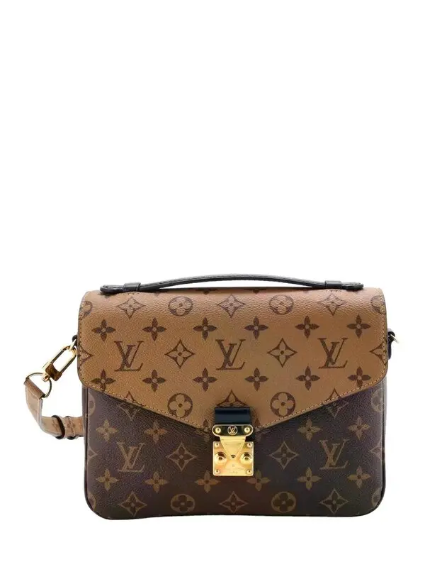 LOUIS VUITTON Pochette Metis Reverse Monogram Canvas Crossbody Bag - Brown