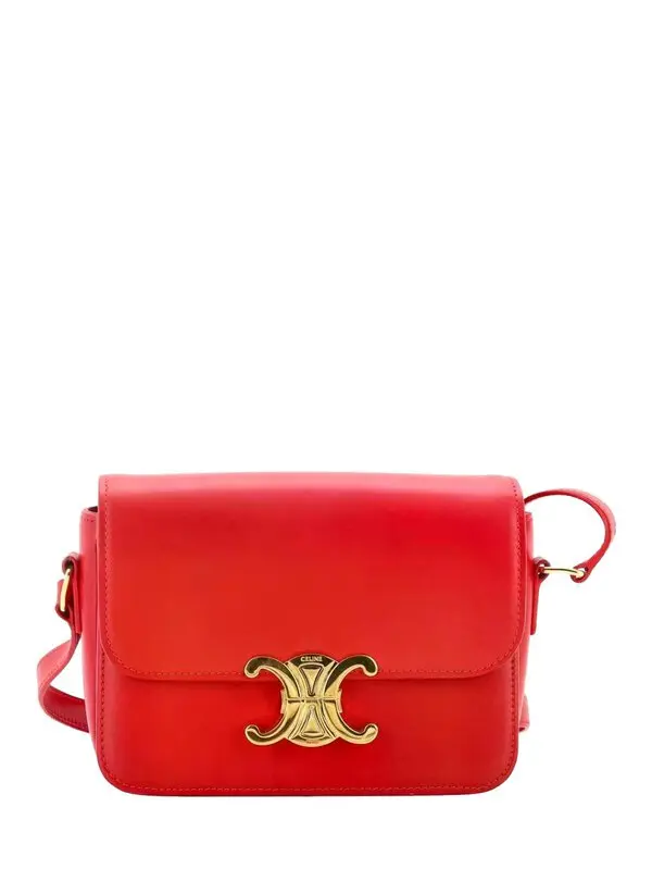 Celine Triomphe Teen Crossbody Bag Smooth Calfskin - Red