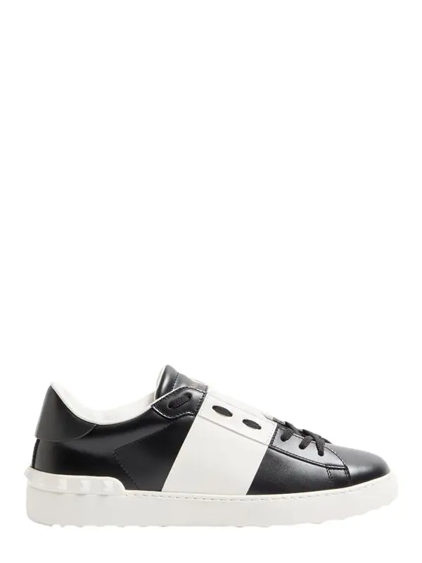 Valentino Garavani Calfskin Open Sneakers - Black