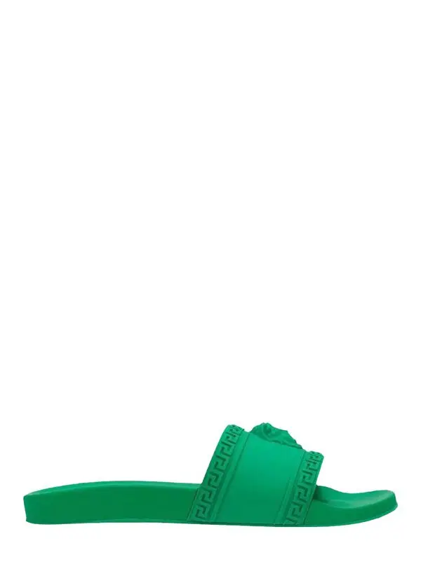 Versace Palazzo Medusa Pool Slides - Green