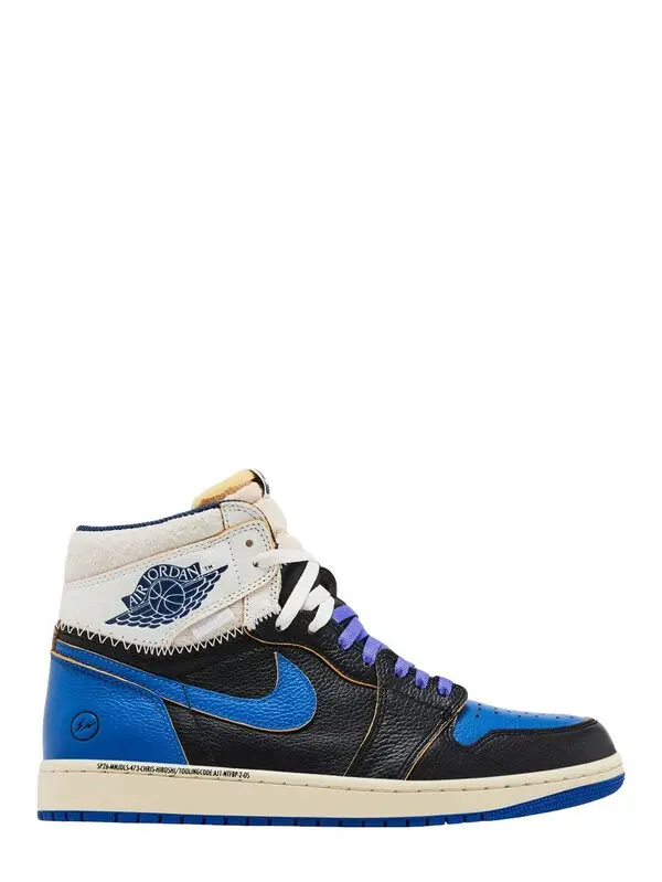 JORDAN Fragment Design X Union La X 1 Retro High Og Sneakers - Blue